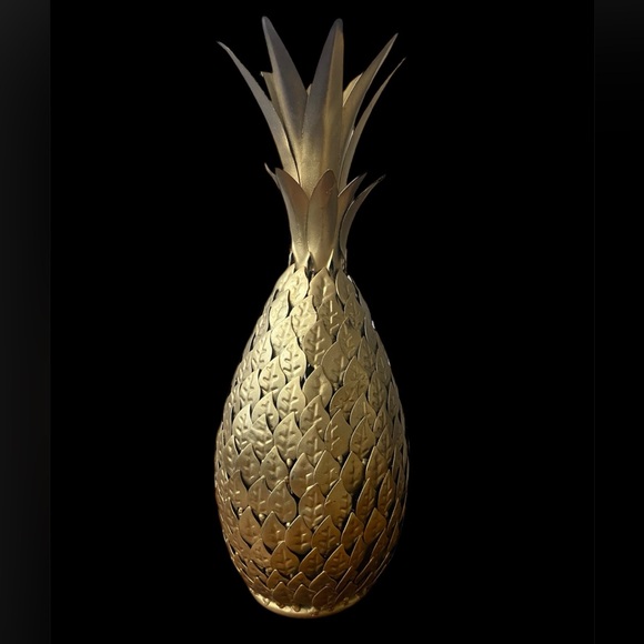 Vintage | Art | Vintage Gilt Metal Gold Tone Pineapple Sculpture | Poshmark